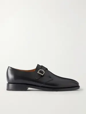 Men's Monk Strap Leather Shoes