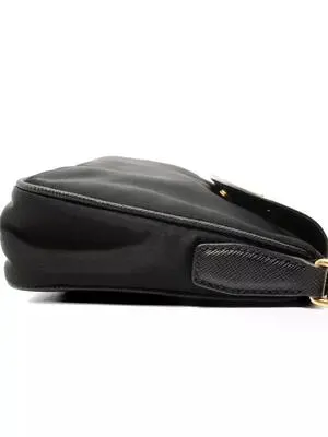 Prada Logo Plaque Flap Chain Shoulder Bag