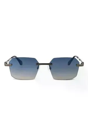 Palm Angels Quartz Hexagonal Sunglasses - Blue
