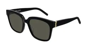Saint Laurent Saint Laurent Square Frame Sunglasses Black/gold