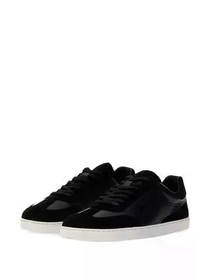 GROUNDIES Suede-panelled Leather Sneakers