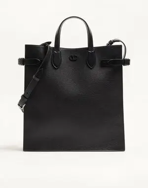 Valentino Garavani Grained Leather Tote Bag - Black