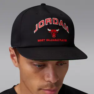 JORDAN Pro Unstructured Flat Bill Cap - Black