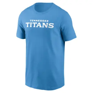 Nike Tennessee Titans Primetime Wordmark Essential Nfl T-shirt - Blue