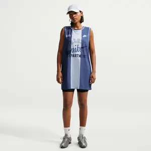 Nike Loose Heritage Jersey Dress - Blue