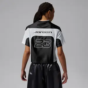 JORDAN Flight Jersey With Mesh Paneling - Black