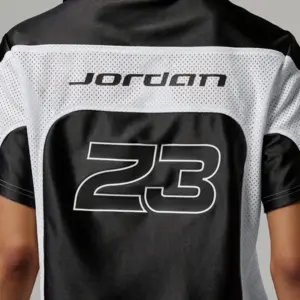 JORDAN Flight Jersey With Mesh Paneling - Black