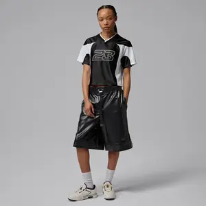 JORDAN Flight Jersey With Mesh Paneling - Black