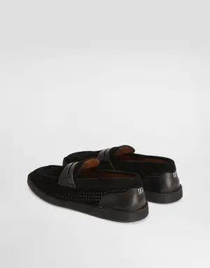 Dolce & Gabbana Split Calfskin Perforated Slipper