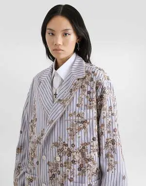 Dolce & Gabbana Poplin Shirt With Floral Embroidery