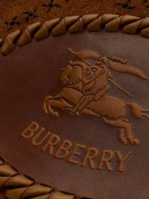 Burberry Tavistock Suede Shoulder Bag