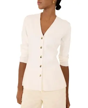 Mint Velvet V-neck Longline Cardigan With Button Detailing