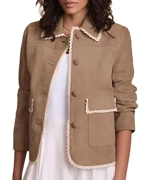 Mint Velvet Button Detailed Jackets For Women