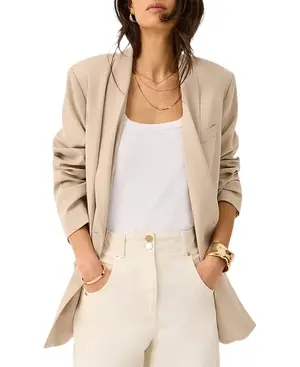 Mint Velvet Single Breasted Blazer - Neutral
