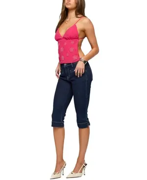 EDIKTED Kazi Floral Bead Top