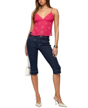 EDIKTED Kazi Floral Bead Top