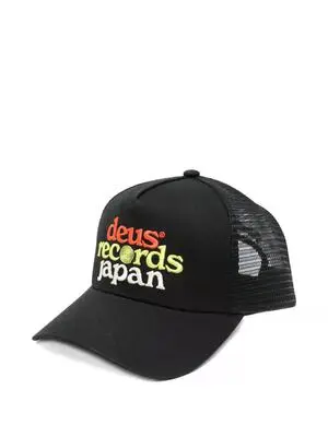Deus Ex Machina Strata Logo-embroidered Trucker Cap - Black