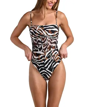 SUNSHINE 79 Nightlife Bandeau One Piece - Multi