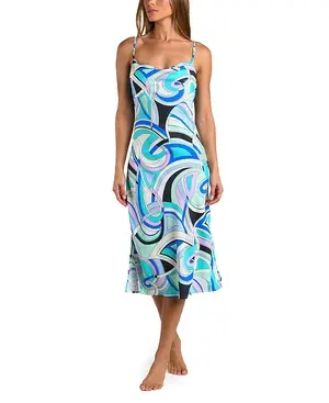 SUNSHINE 79 Studio Swirl Midi Dress Cover Up - Seafoam