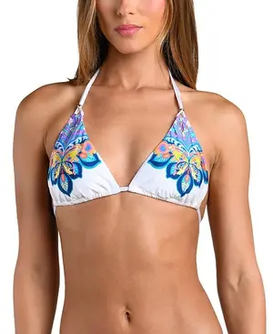 SUNSHINE 79 Butterfly High Triangle Bikini Top Multi