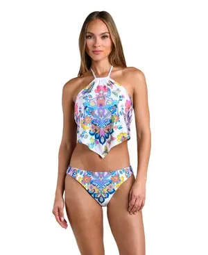 SUNSHINE 79 Butterfly Print Halterneck Bikini Top