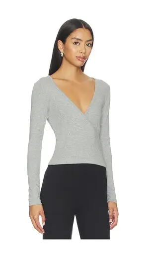 Donni. The Baby Rib Criss Cross Long Sleeve