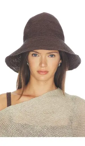 Janessa Leoné Teagan Bucket Hat - Chocolate