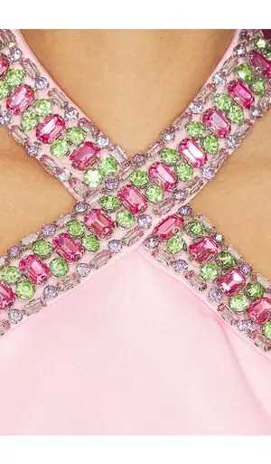 Retrofete Sabry Embellished Mini Dress