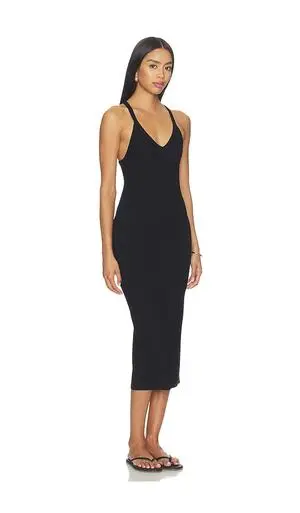 Eterne V-neck Racerback Midi Dress