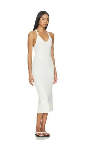 Eterne V-neck Racerback Midi Dress