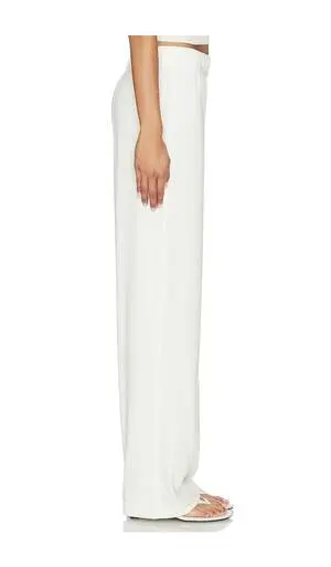 Eterne Ribbed Knit Lounge Pant - Cream