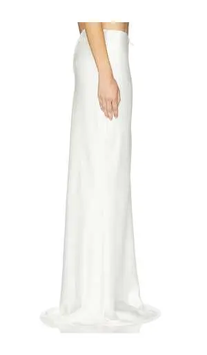 BANANHOT Nona Satin Maxi Skirt
