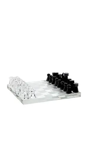 The Favorites Handmade Crystal Chess Set In Black - N,a
