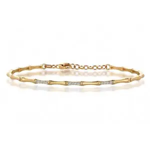 REIS JEWELLERY 14k Yellow Diamond Bangle - Gold