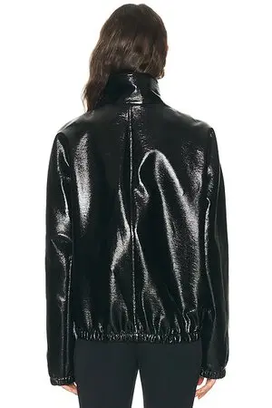 COURREGES Vinyl Zipped Bomber Jacket
