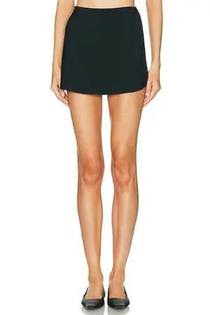 COURREGES Oblique Buttoned Knit Mini Short