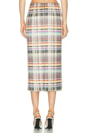 Brandon Maxwell Mercer Bonded Pencil Skirt