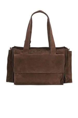 Miu Miu Camoscio Suede Leather Handbag - Moro