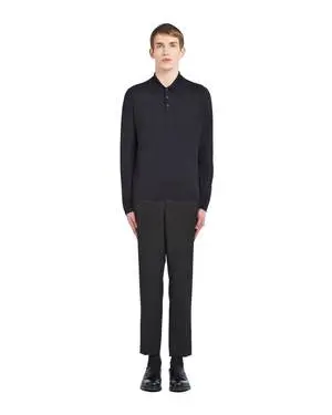 Prada Worsted Wool Polo Shirt