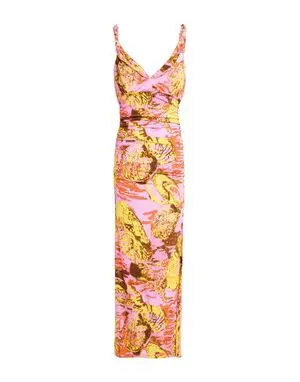 Pinko Multicolor Viscose & Elastane Maxi Dress
