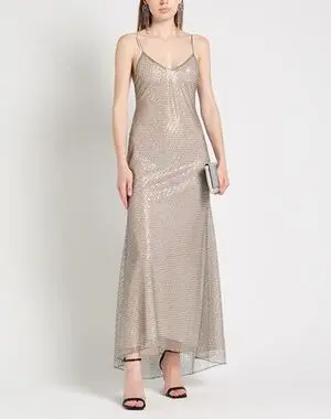 SEMICOUTURE Maxi Dress In Tulle With Sequins And Beads