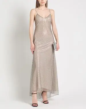SEMICOUTURE Maxi Dress In Tulle With Sequins And Beads