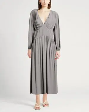 SEMICOUTURE Midi Dress In Acetate And Silk