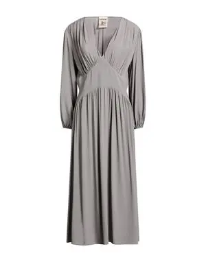 SEMICOUTURE Midi Dress In Acetate And Silk