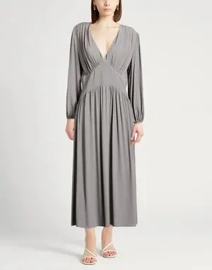 SEMICOUTURE Midi Dress In Acetate And Silk