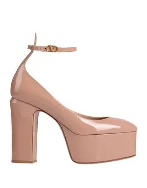 Valentino Garavani Patent Leather Pumps With Ankle Strap