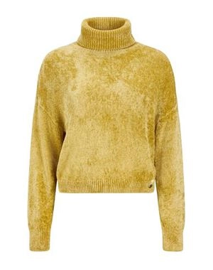 Herno Turtleneck In Viscose And Polyamide - Mustard