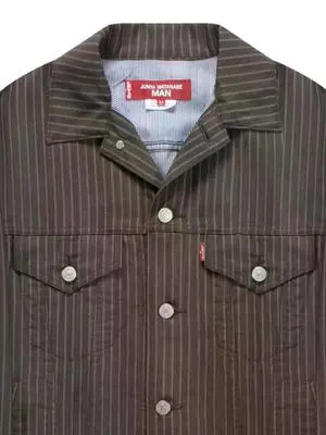 Junya Watanabe Pinstripe Elbow-patch Jacket