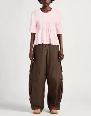 GANNI Organic Cotton Peplum Top