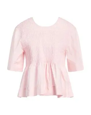 GANNI Organic Cotton Peplum Top
